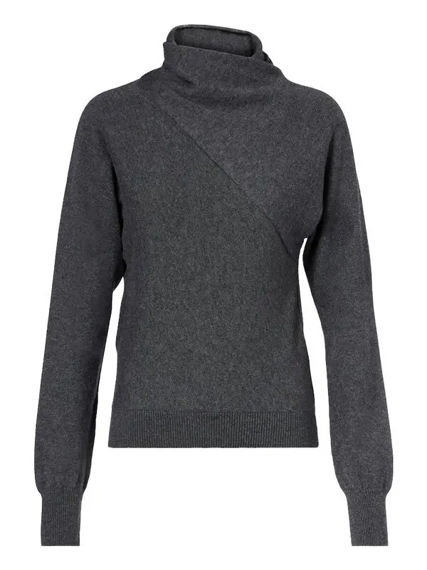 TOM FORD Cashmere And Cotton Turtleneck Sweater - Grey