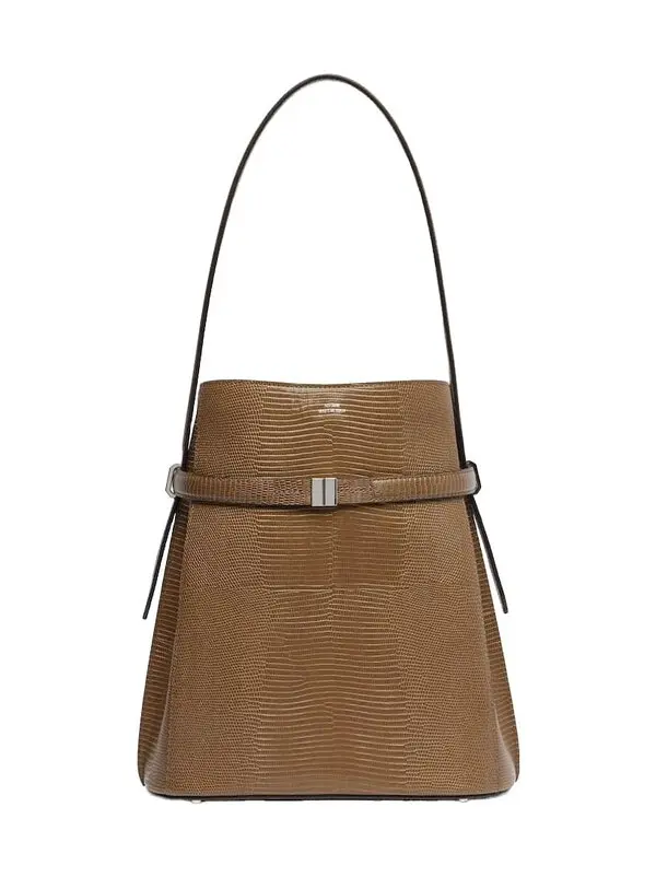 TOTEME Leather Bucket Bag - Brown