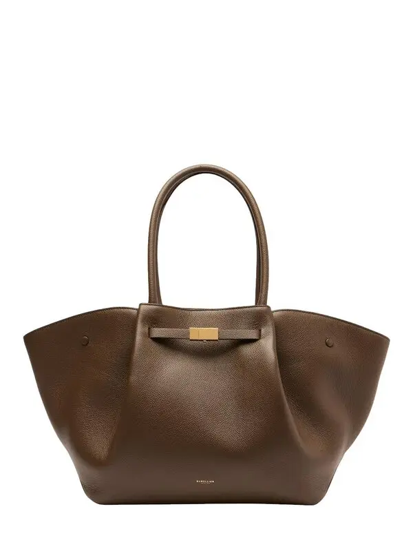 DEMELLIER New York Leather Tote Bag - Brown