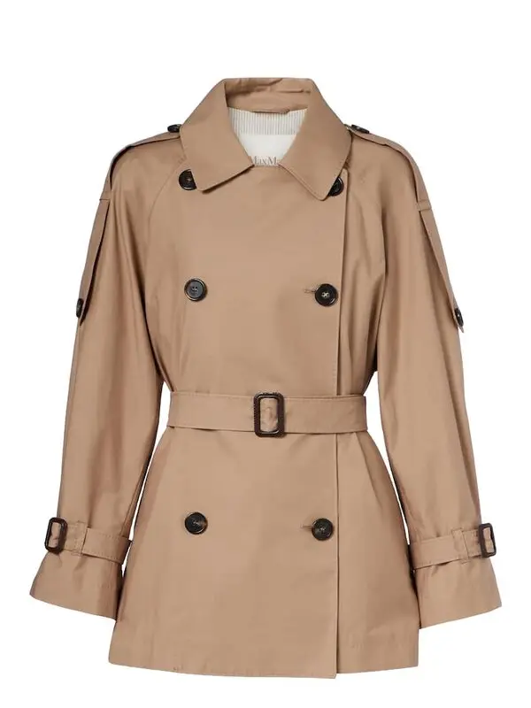 Max Mara Caroline Cotton-blend Trench Coat - Beige
