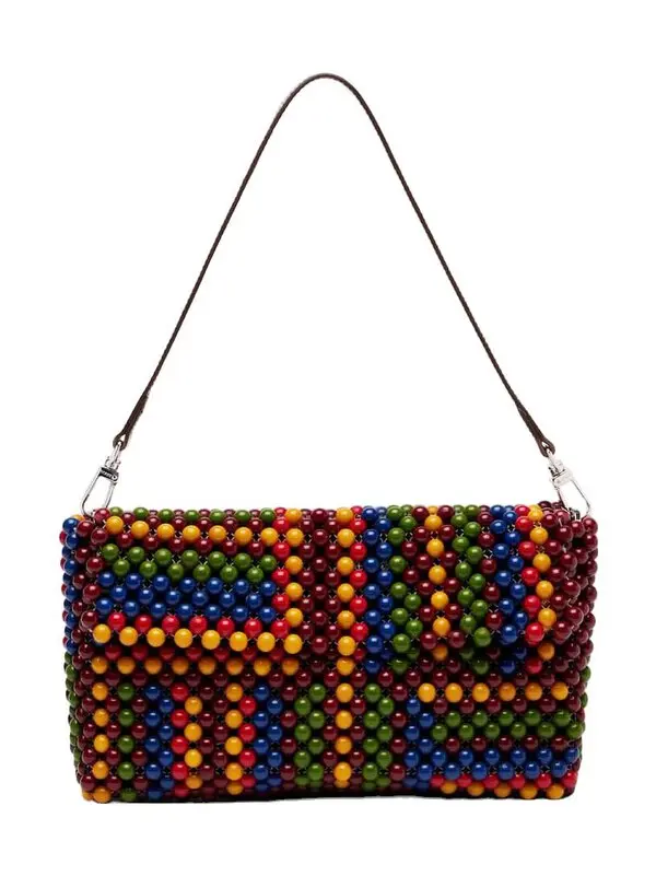 Staud Timmy Small Beaded Shoulder Bag - Multicoloured