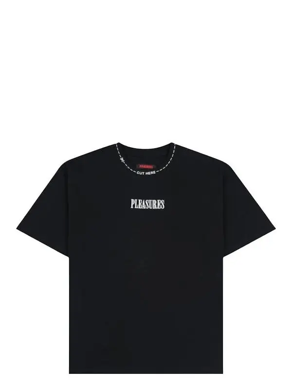 PLEASURES Cut Here Heavyweight Shirt - Black