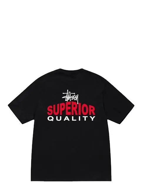 StÜssy Superior Quality Tee Shirt - Black