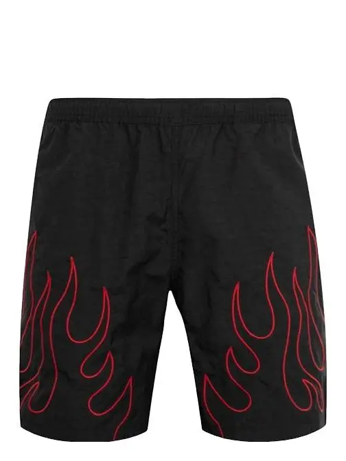 PLEASURES Fiery Running Shorts - Black