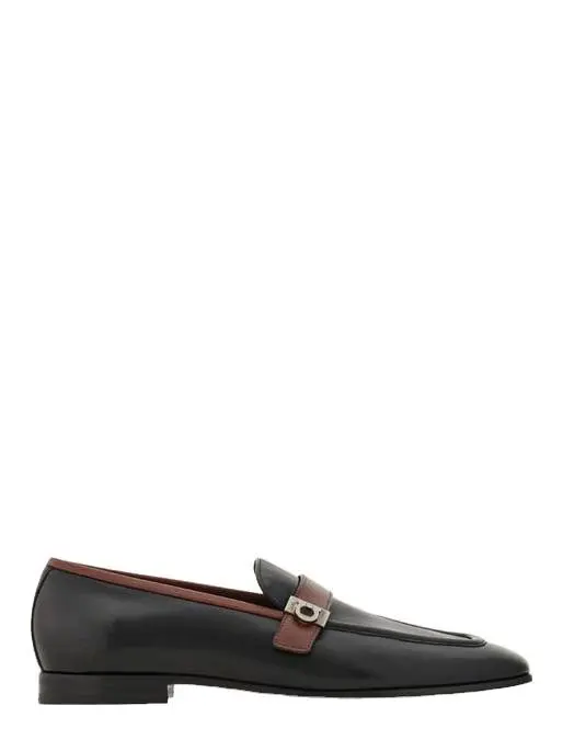 FERRAGAMO Gancini Hug Loafer - Black