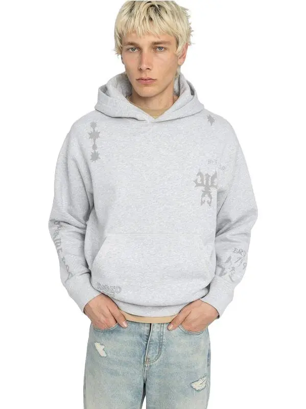 Zadig&Voltaire Sacha Printed Hooded Sweatshirt - Gray