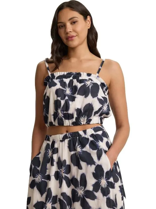 Velvet By Graham & Spencer Alice Cami - Blue / White