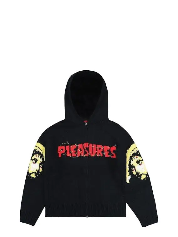 PLEASURES Chosen Knitted Hoodie - Black