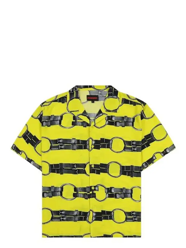 PLEASURES Straps Button Down Shirt - Yellow
