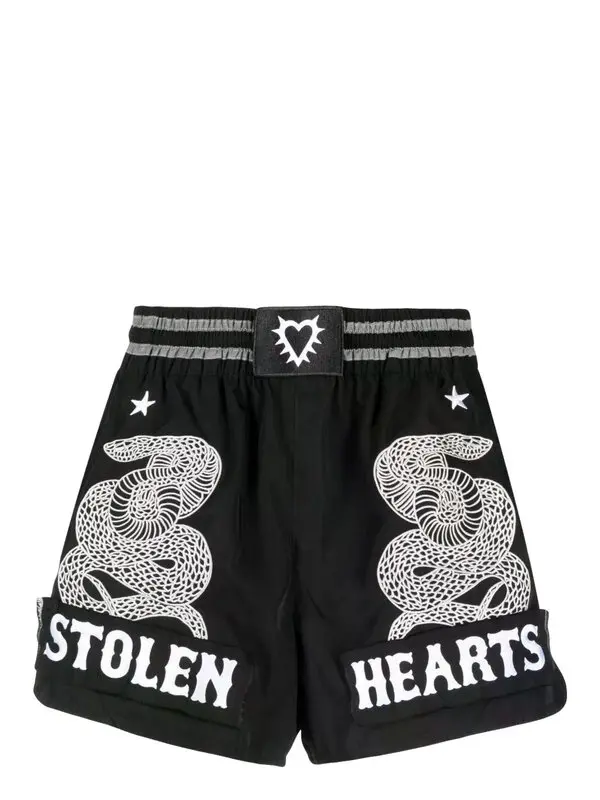 STOLEN GIRLFRIENDS CLUB Snake Charmer Shorts - Black
