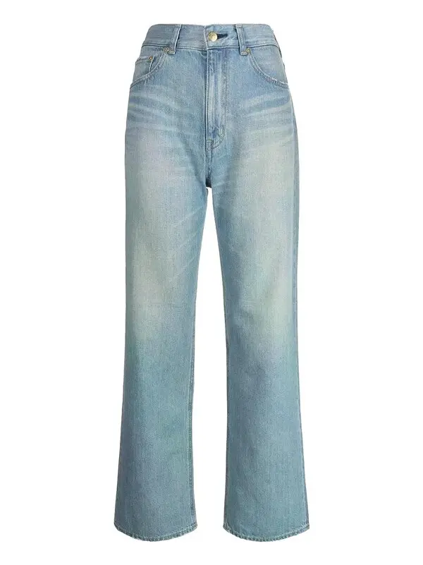 TU ES MON TRESOR Lapis Lazuli Straight-leg Jeans - Blue