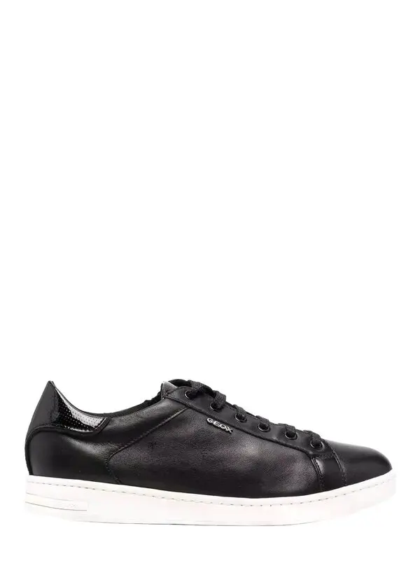 Geox Logo-plaque Lace-up Sneakers - Black