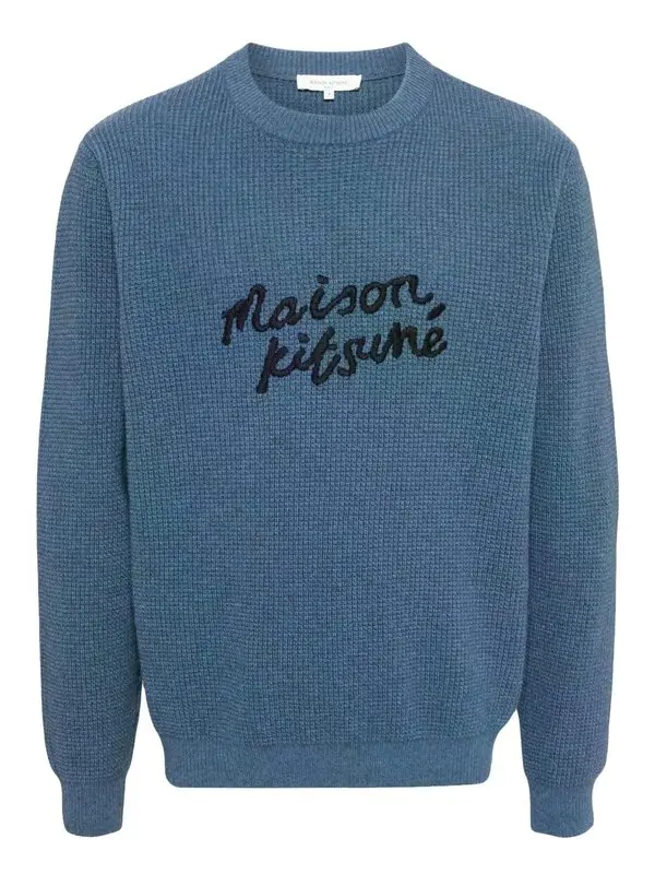 Maison Kitsuné Handwriting Jumper - Blue