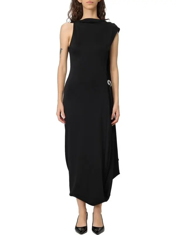 Victoria Beckham Draped Dress - Black