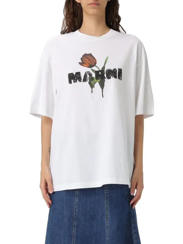 Marni Graphic Print T-shirt - White