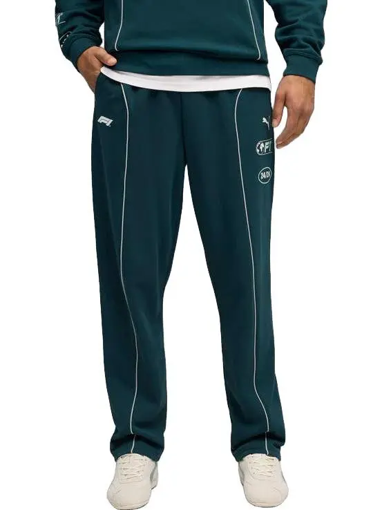 PUMA Relaxed Fit Formula 1® Logo Sweatpants - Green Terrain