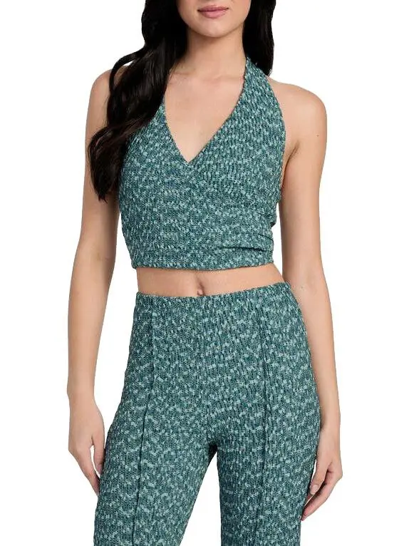 Guess Naleny Knit Halter Top - Forbidden Forest Multi