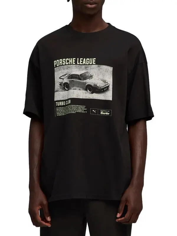 PUMA Porsche League Graphic T-shirt - Puma Black