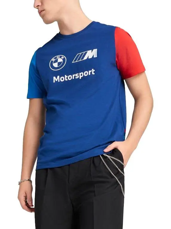 PUMA Bmw M Motorsport Essential Logo Graphic T-shirt - Pro Blue