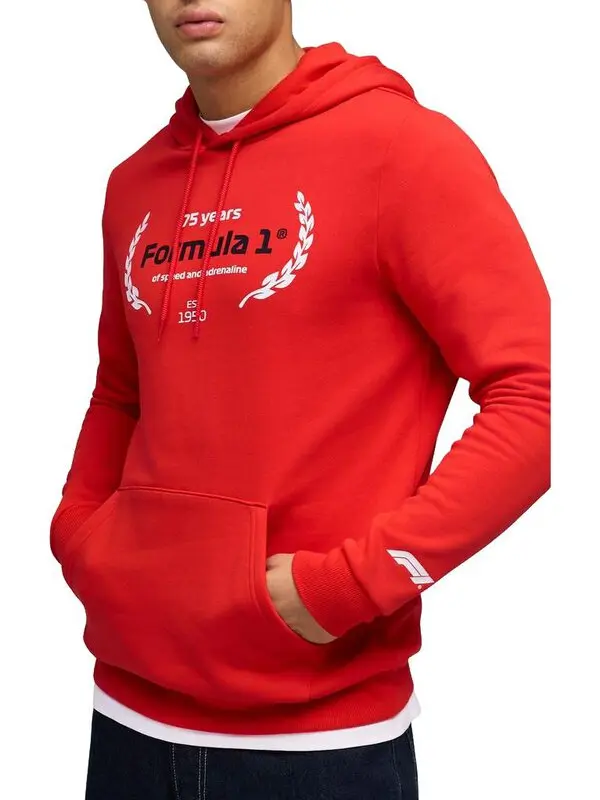 PUMA Formula 1® Essential Logo Graphic Hoodie - Pop Red