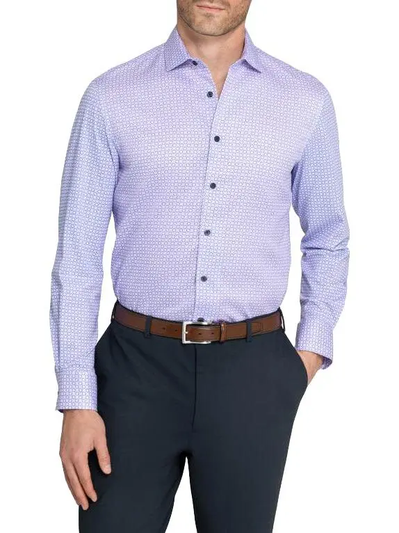 W.R.K Reworked Slim Fit Cotton Dress Shirt - Lilac