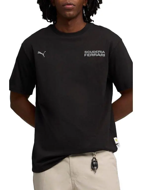 PUMA Scuderia Ferrari Lifestyle Graphic T-shirt - Puma Black