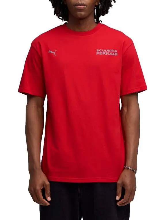 PUMA Scuderia Ferrari Lifestyle Graphic T-shirt - Rosso Corsa