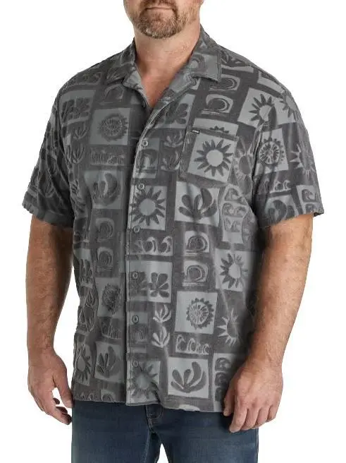 O'Neill Big & Tall O'riginals Era Jacquard Knit Sport Shirt - Graphite
