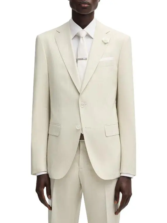 Hugo Boss Hutson Wool Blend Sport Coat - Off White