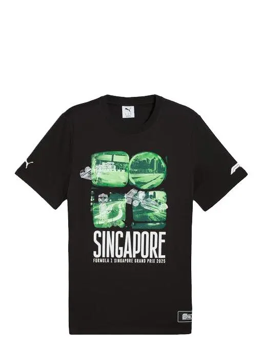 PUMA F1 Signapore Cotton Graphic T-shirt - Puma Black