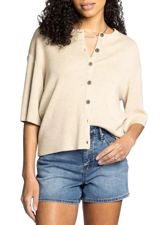 THREAD & SUPPLY Alyssa Cardigan - Khaki