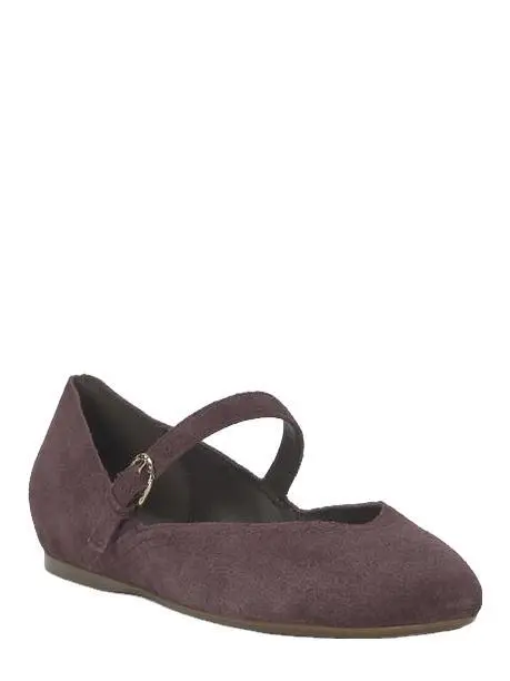 Lucky Brand Cyrena Mary Jane Flat - Winter Cherry Suede