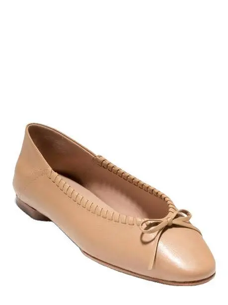 Cole Haan Jaya Travel Ballet Flat - Tuscan Sand/ Stitch