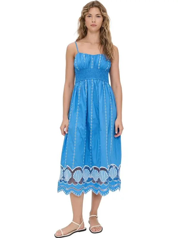 Rails Eyelet Maxi Dress - French Blue