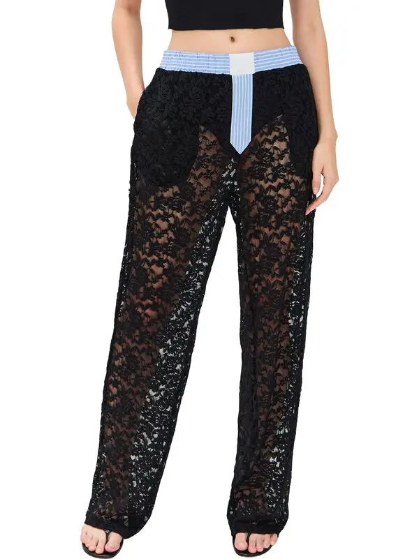 Lioness Cobain Lace Pants - Onyx