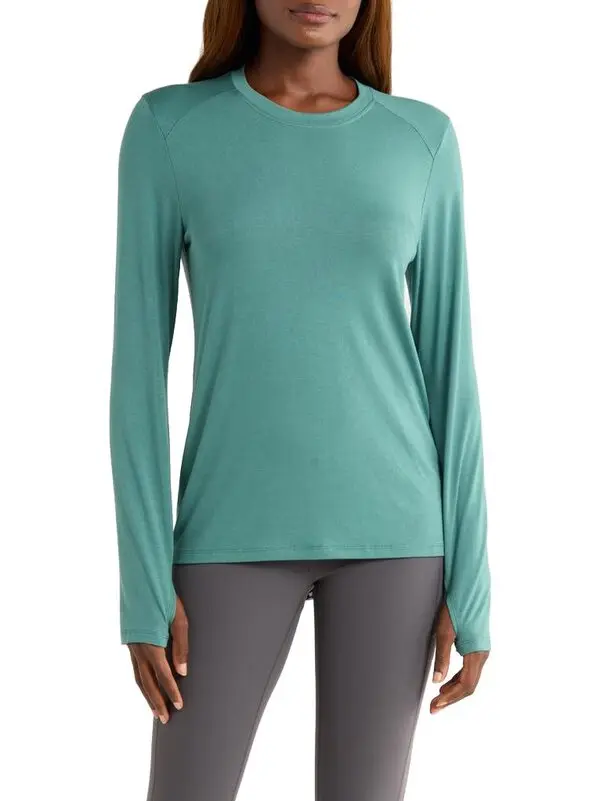 FREE FLY Shade Long Sleeve Top - Sea Pine