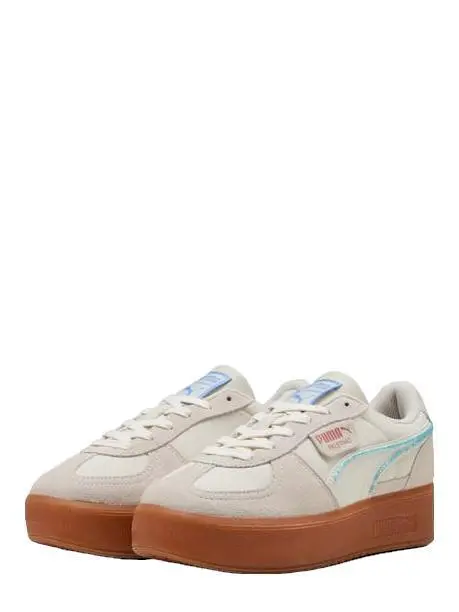 PUMA Palermo Elevata Platform Sneakers - Warm White/gum