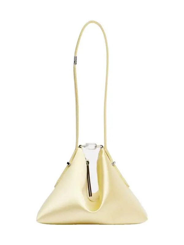 TOTEME Scoop Satin Shoulder Bag - Yellow