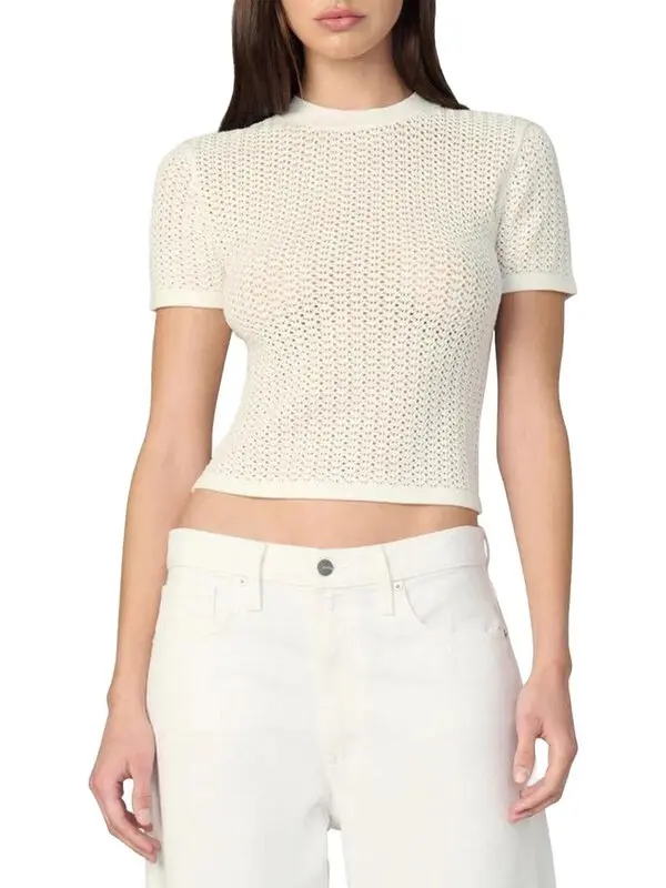 JOE & APOS;S JEANS Crochet Baby Tee - Ecru