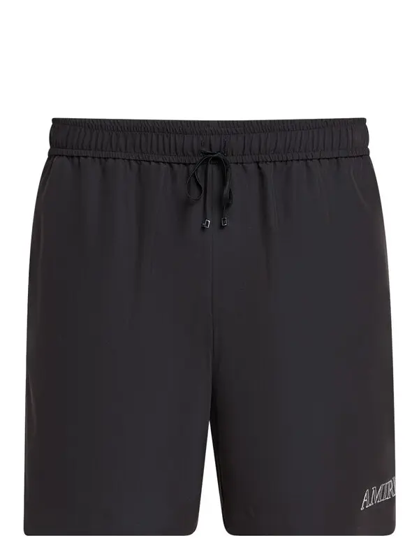 Amiri Outline Stitch Pull-on Shorts - Black