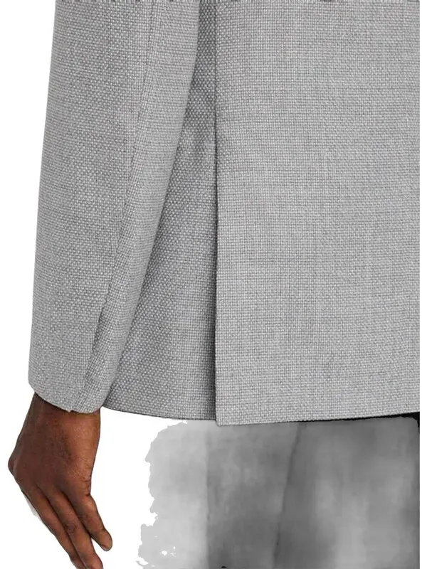 Brioni Apos;s Wool Hopsack Single-breasted Blazer - Lead