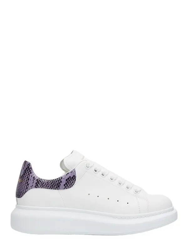 Alexander McQueen Oversized Leather Sneakers - 9237white/