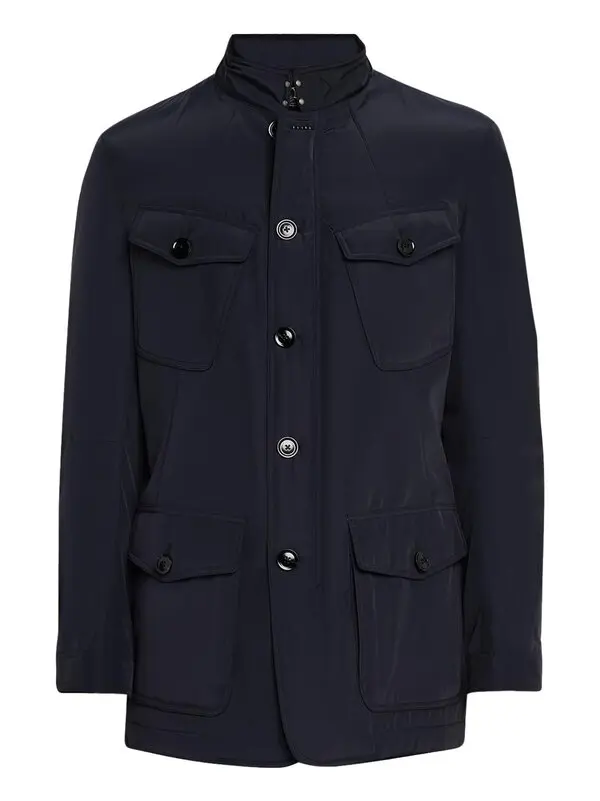 TOM FORD Micro-ottoman Four-pocket Military Jacket - Navy