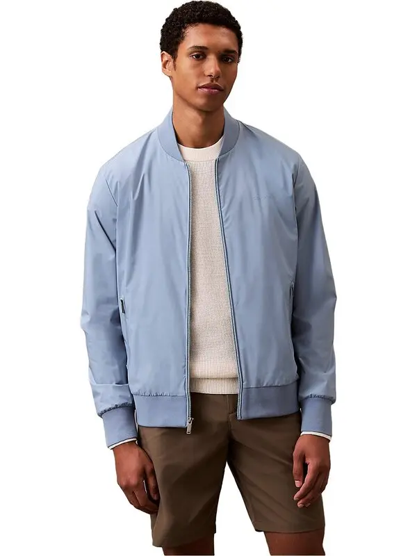 Calvin Klein Matte Bomber Jacket - Faded Denim
