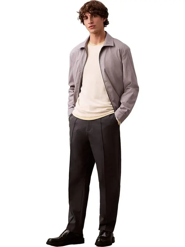 Calvin Klein Cotton Blend Tech Stretch Trouser - Ebony
