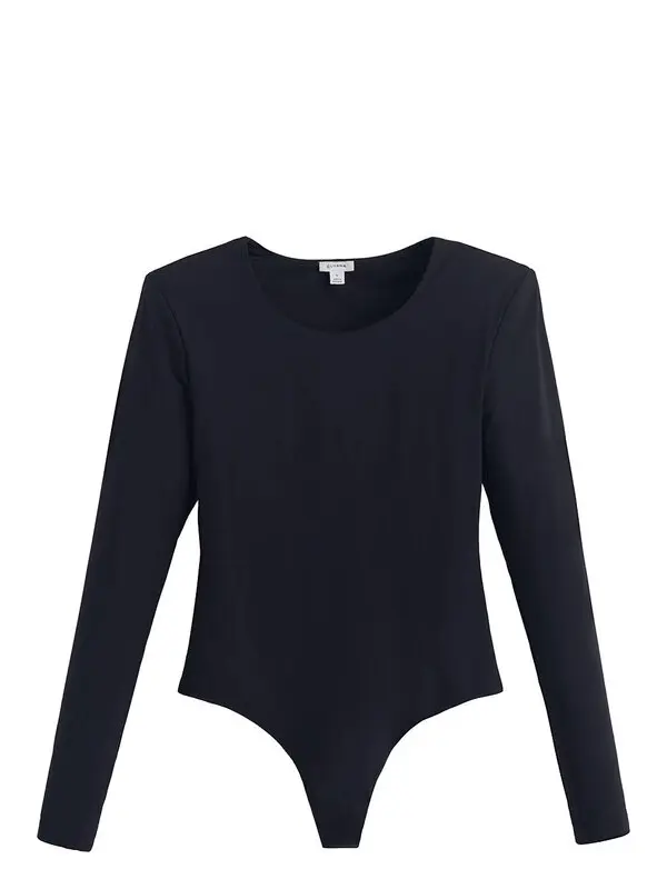Cuyana Statement Sleeve Bodysuit - Black
