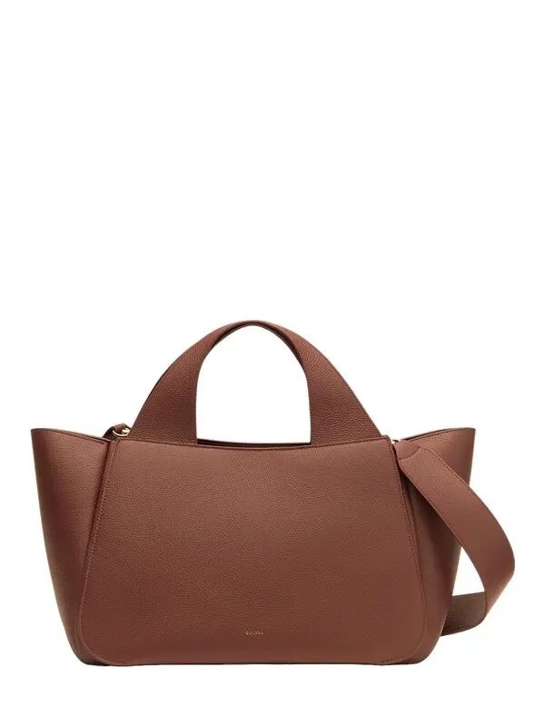 Cuyana Satchel Bag - Dark Chestnut