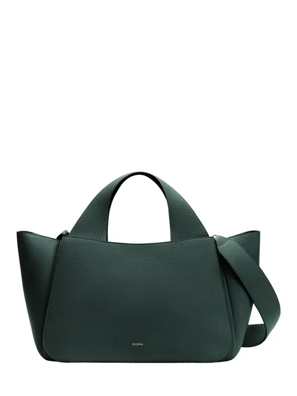 Cuyana Mila Satchel Bag - Forest