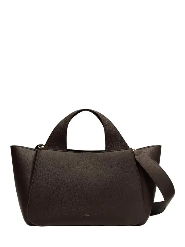 Cuyana Mila Satchel Bag - Mocha