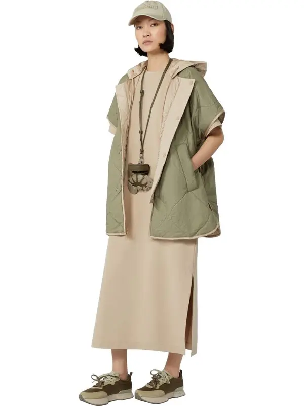 Max Mara Milano-knit Long Jersey Dress - Beige